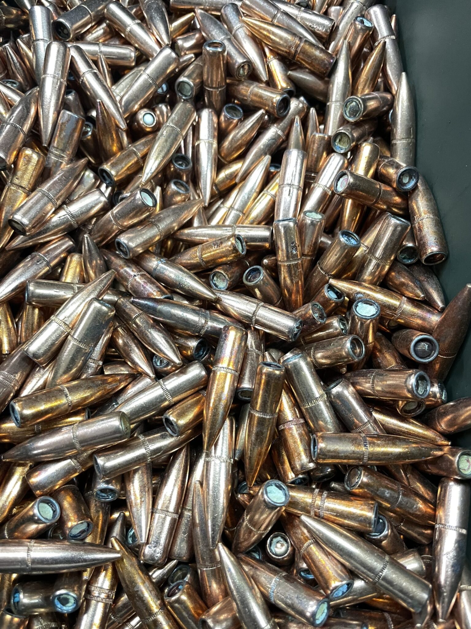 30 cal tracer bullets, unsized, un sorted, open base, no paint. 500 ...