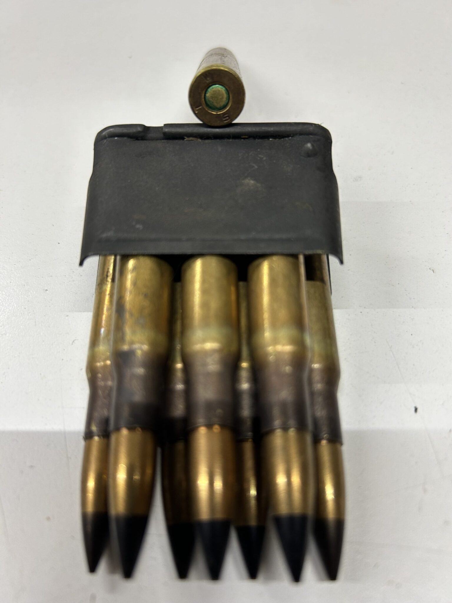Original 30-06 AP ammo in 8 rd. Garand Clip. 8 rounds - CDVS