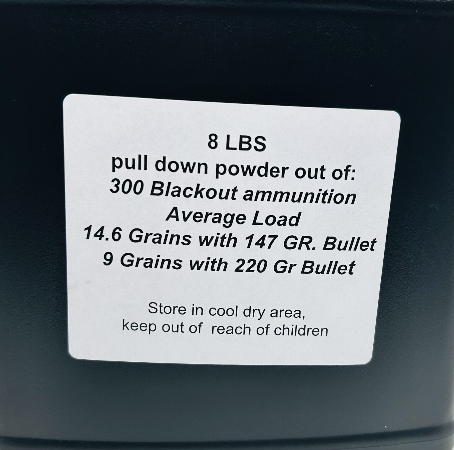 300 ACC Blackout (7.62X35) pull down powder. 8 LBS - CDVS