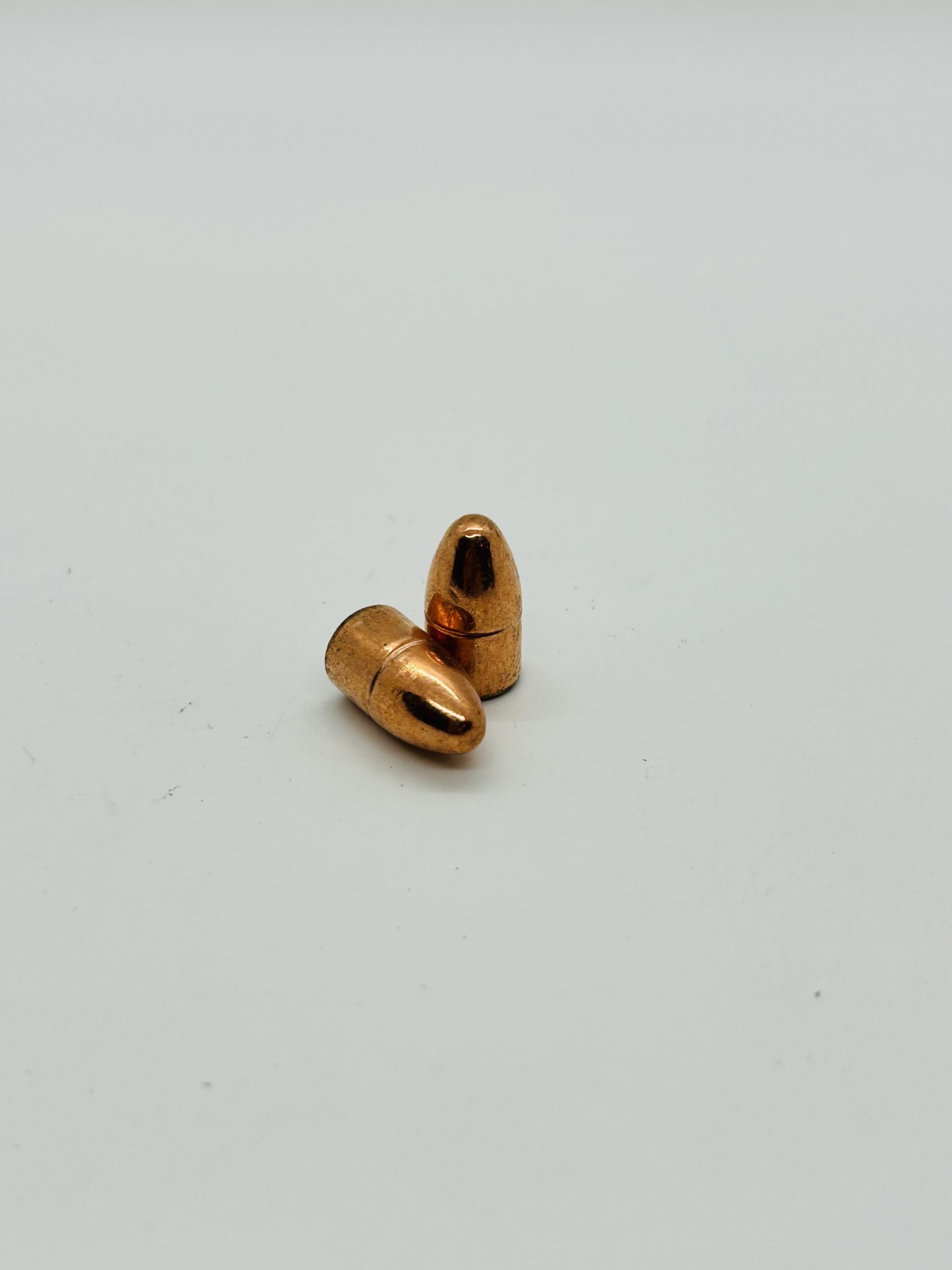 0.355 Diameter 147 GRAIN Round Nose Plated PULL DOWN BULLETS. 100 pack ...