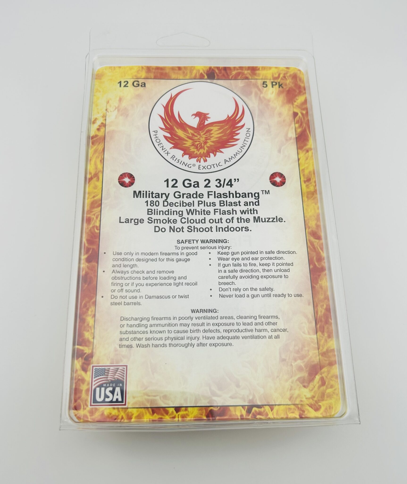 PHOENIX RISING MILITARY GRADE FLASHBANG 12 GA. 5 RD./pack - CDVS
