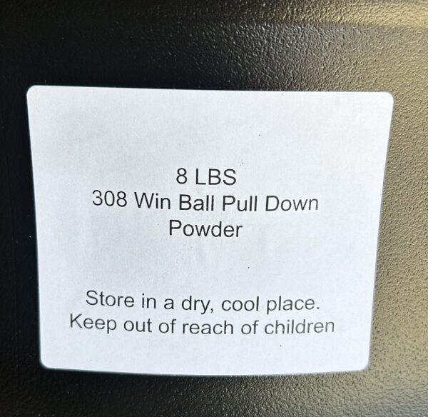 308 Win Ball Pull Down Powder. 8 LBS - CDVS